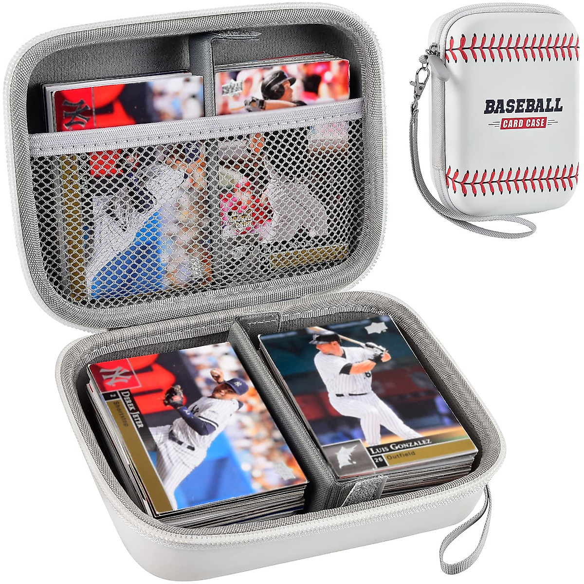 ANKHOH Baseball Football Card Holder Case Compatible with Topps 2021 Baseball Cards Packs, Sports Cards Protectors Storage Box, 400+ Trading Cards Display Binder for PM/MTG/C.A.H and More Collection