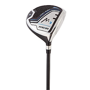 Precise M3 Men's Complete Golf Clubs Package Set Includes Driver, Fairway, Hybrid, 6-PW, Putter, Stand Bag, 3 H/C's - Right Handed - Regular or Tall Size (Blue - Tall Size +1", Right Handed)