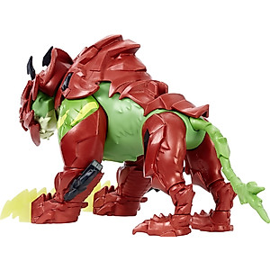 Masters of the Universe Action Figure Battle Cat with Power Attack Move and Saddle, Toy Character Collectible