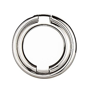 NC Extended Cell Phone Ring Holder Stand, Universal Metal Phone Grip Talk Finger Ring Kickstand Round Support for Magnetic Car Mount Compatible with Smartphone iPhone iPad (Silver)