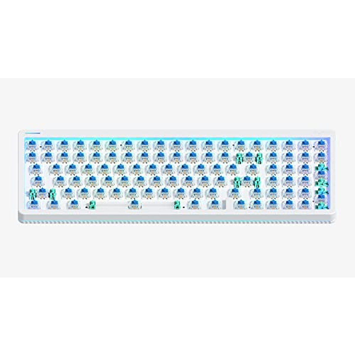 nuphy Halo96 Mechanical Gaming Keyboard, 96% RGB Hot-swap Wireless Keyboard, Supports Bluetooth、2.4G and Wired Connection，Compatible with Mac and Windows-White(Baby Kangaroo)