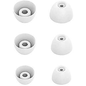BLLQ Replacement for Samsung Galaxy Buds Wingtips Ear Tips 12 PCS Accessories, Silicone Earhooks Earbuds Cover Eargels Eartips for Galaxy Buds 2019, White 12pcs