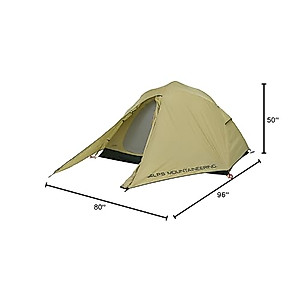 ALPS Mountaineering Extreme 3 Outfitter Tent Tan/Green/Tan, 96" L x 80" W x 50" H