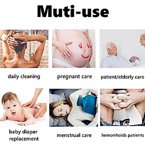 17oz Peri Bottle Handheld Bidet Sprayer for Toilet Portable Travel Bidet Bottle for Postpartum Perineal Care Hemorrhoid Treatment Female Vaginal Sprayer Anal Cleanser Bidet Sprayer Kit with Carry Bag