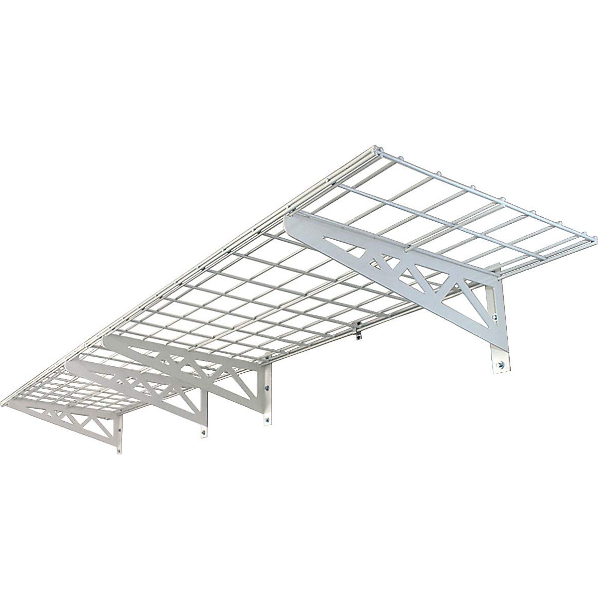 SafeRacks Wall Shelves - 2 Pk 18"x48" Wall Mountable Shelving Unit for Storage Rack, Pantry Shelves, Utility Shelving, Heavy Duty Shelves w/ 4 Versatile Accessory Hooks, 500lbs Capacity, White