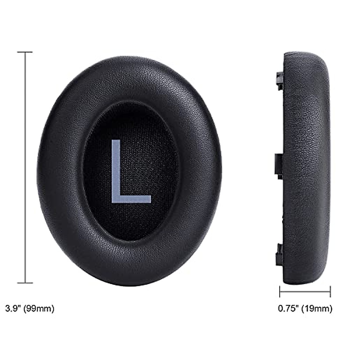 SOULWIT Replacement Earpads for Bose 700 (NC700) Wireless Headphones, Ear Pads Cushions with Softer Leather, High-Density Noise Cancelling Foam, Added Thickness - Black