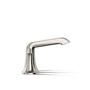 Kohler K-22020-4-CP Kohler K-22020-4 Tempered 1.2 GPM Widespread Bathroom Faucet with UltraGlide and Pop-Up Drain Assembly