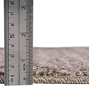 Unique Loom Del Mar Collection Area Rug - Abigail (9' x 12' Rectangle, Beige/ Ivory)