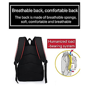 HONTUBS 3 cartoon double backpack shoulder bag elementary school school bag pen bag lunch bag backpack backpack (1)