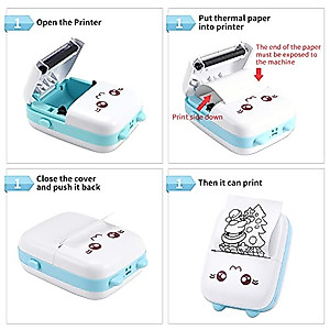 Peripage Mini Printer Photo Paper, Thermal Paper Waterproof 30 * 57mm Non-Adhesive for PeriPage/Paperang Portable Bluetooth Pocket Mobile Printer and other Mini Thermal Printer, 3 Roll,6.5m/Roll