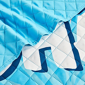 Disney Stitch Bedspread Twin Set for Kids - Bundle with Lilo and Stitch Quilted Bedspread for Twin Bed Plus Stickers, More | Stitch Twin Bedding Set for Boys, Girls