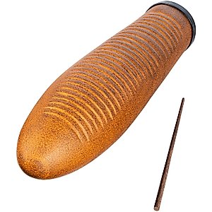 Meinl Percussion Fiberglass Guiro with Scraper, Three Sound Zones — NOT Made in China — for Latin American Music, 2-Year Warranty (GU7BR)