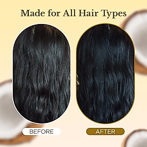 NIUCOCO | All-Natural Coconut Oil Shampoo and Conditioner | 100% Non-Toxic | Bundle Pack (250ml)