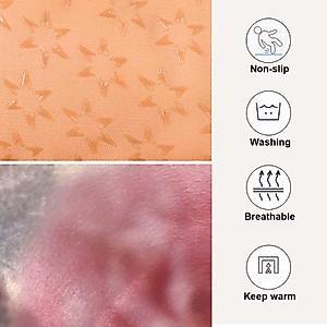 Kigai Unicorn Flowers Pet Bed Mat, Soft Cozy Crate Pet Mattress, Anti-Slip Bottom Machine Washable Pet Mat for Dog Sleeping