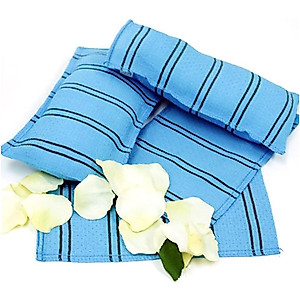 SongWol Korean Beauty Skin X-Large Viscos Exfoliating Bath Towel Gloves Strong Scrub Wash Clothes (3 pack)