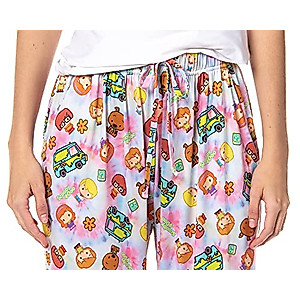 Scooby-Doo Womens' Chibi Characters The Gang Scooby Shaggy Velma Daphne Fred Sleep Pajama Pants (XXX-Large)