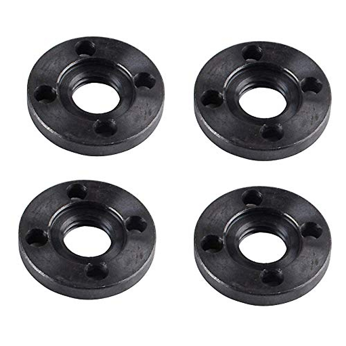 Podoy Angle Grinder Outer Lock Nut for Compatible with Makita Dewalt Milwaukee Bosch Black & Decker Ryobi 5/8"-11 Fits All 4-1/2" (4 Pack)