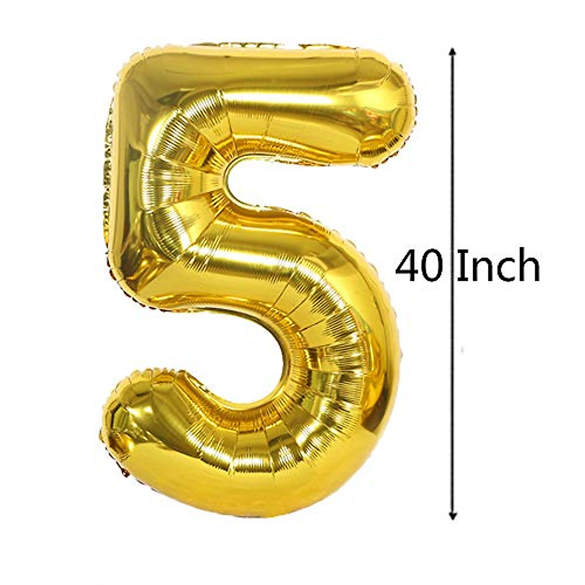 Eokeanon Number 50 and Gold Confetti Balloons, 40 Inch Gold Number 50 Balloon with 5PCS 12 Inch Gold Confetti Balloons for 50th Birthday Party Decorations 50th Anniversary Décor