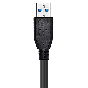 RoyDSMumey 3FT USB 3.0 Cable/Cord for Seagate Goflex, Expansion Desktop External Hard Drive Super Speed 5Gbps A/Micro B Device,Black