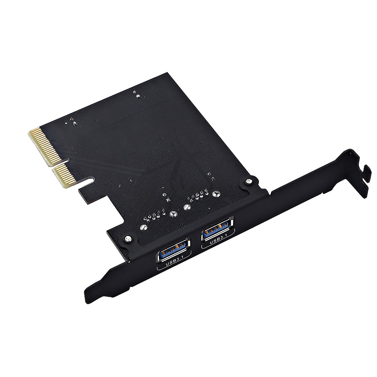 TOTOVIN PCI-E PCI Express to USB 3.1 Gen 2 (10 Gbps) Type A+Type C Expansion Card Asmedia Chipset for Windows 7/8/8.1/10/Linux Kernel (Type A+Type C)