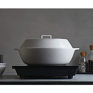 KAKOMI IH Donabe 1.2L Traditional Japanese Clay Pot - Steaming, Simmering, Stewing, Suitable for various cooking methods by Kinto