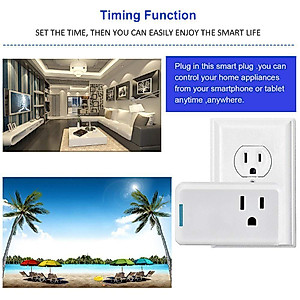 WiFi Smart Plug cETL Listed FCC Certified, Wi-Fi Outlet Compatible with Alexa, Echo and Google Home &IFTTT, No Hub Required, Remote Control,