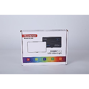 FRANDEK Portable Light for Photography, 4000mAh Rechargeable RGB On-Camera Video Lights 360°Full Color, LED Soft Video Conference Lighting Dimmable 2500K-9000K, Selfie Lighting for Live Streaming