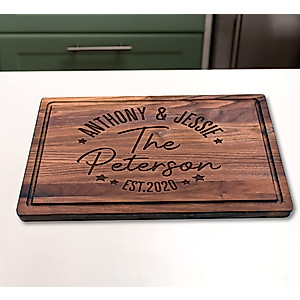 Personalized Charcuterie Board Custom Mr Mrs Cutting Board Butcher Block Cutting Board Wood Engraved