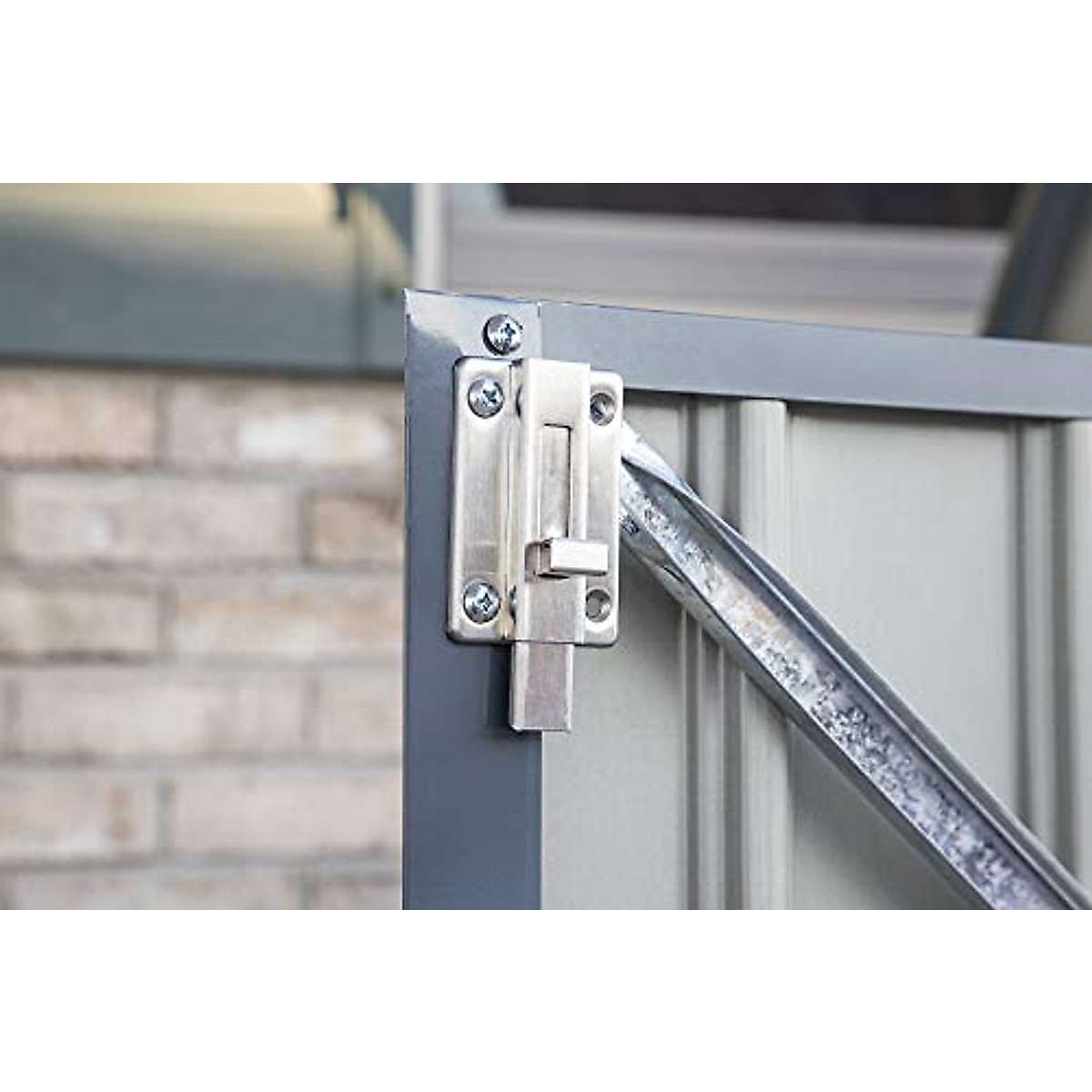 ARROW 6' x 3' Storboss Horizontal Outdoor Padlockable Steel Storage Shed, Charcoal