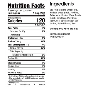 WonderSlim Protein Pretzel Snacks, 120 Calories, 12g Protein, 4g Fiber (7ct)