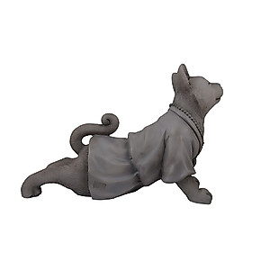 World of Wonders Zen Animals Meditation Outdoor Garden Statues | Asian Patio Decor and Front Yard Statues | Garden Welcome Statue Zen Items for Office - Cat