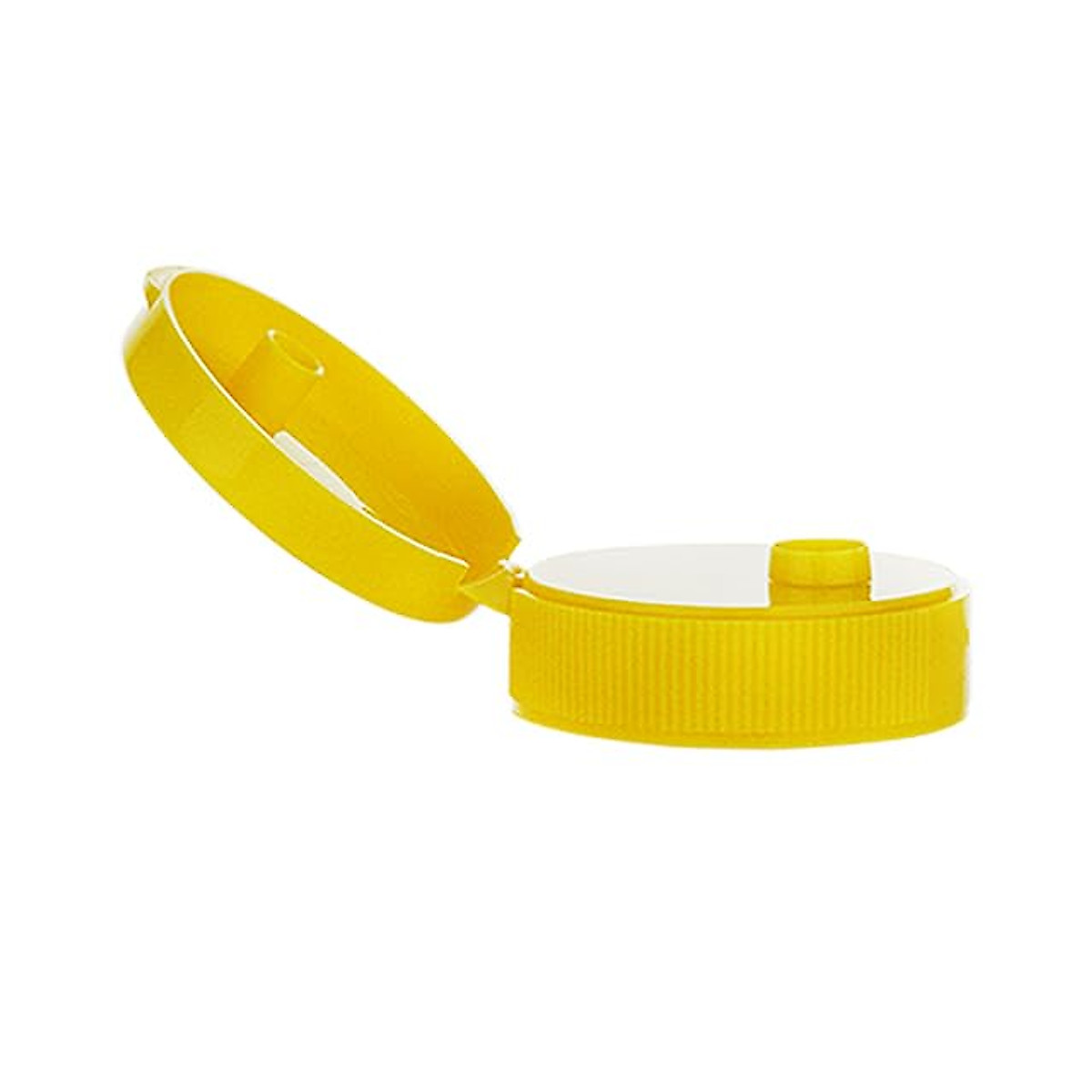 Nakpunar 18 Pack 8 fl oz Plastic PET Honey Bear Jars, Squeeze Bottles with Yellow Flip-Top Dispenser Caps w/Seals - Holds 12 oz Honey by Weight - BPA Free, Refillable and Made in USA