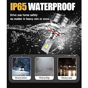 HUOKEDS for Toyota Tacoma 2016-2023 LED Lights Bulbs Combo, 6pcs Super Bright 6000K White High & Low Beam and Fog Lights LED Blubs Package