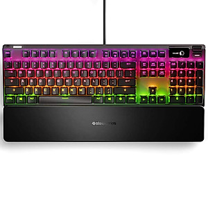 SteelSeries Apex 7 Mechanical Gaming Keyboard, OLED Smart Display, Red Switches - Turkish QWERTY Layout PC