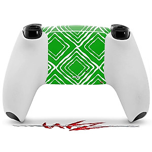 WraptorSkinz Skin Wrap compatible with Sony PS5 DualSense Controller Wavey Green (CONTROLLER NOT INCLUDED)
