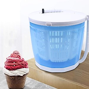 Portable Dryer, Mini Manual Dryer Machine, Portable Single Tub Dryer Machine, Hand-operated Mini Compact Spin Dryer (Dryer)