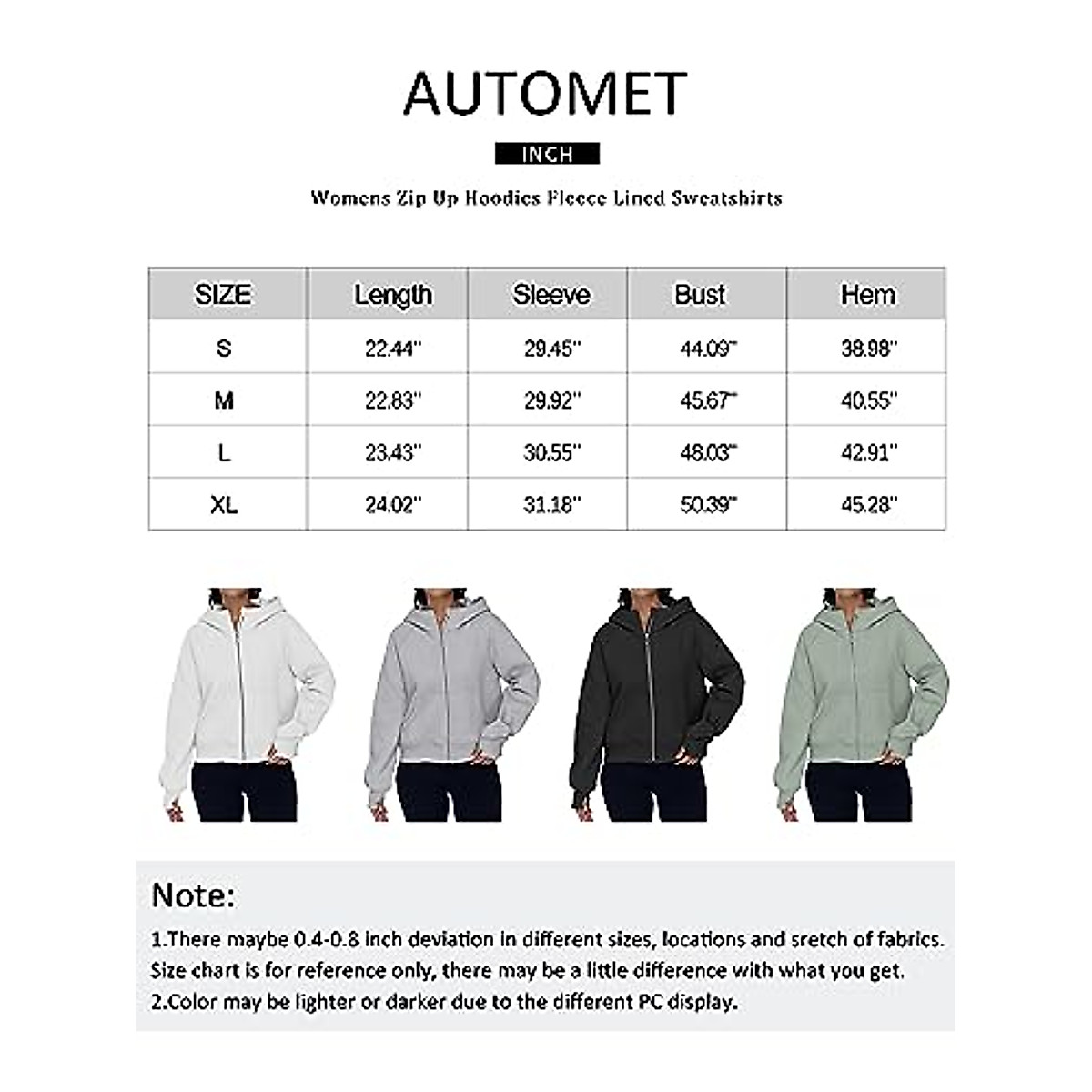 AUTOMET Womens Black Hoodie Fleece Zip Up Jackets Cropped Oversized Sweatshirts Zipper Coat Trendy Pullover Fashion Outfits Winter Clothes
