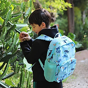 yodo Little Kids School Bag Pre-K Toddler Backpack - Name Tag and Chest Strap,Shark