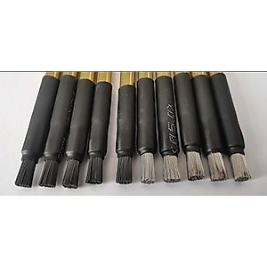 Spectrometer Electrode Brush, Tungsten/Stainless Steel Wire Direct Reading Spectrograph Electrode Brush, Electrode Brush for Metal Analyzer Compatible with Spectro (3, 80009001)