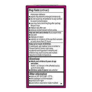 Allergy Eye Drops by Bausch and Lomb, for Itch and Redness Relief, 15 mL