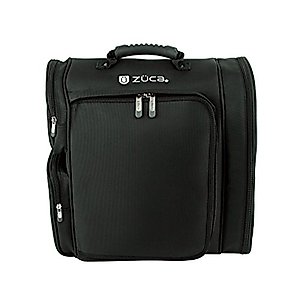 Zuca Artist Backpack With Two Vinyl-Lined Utility Pouches, Black