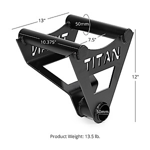 Titan Fitness Fat Grip Parallel Landmine Handle, 1.9" Diameter, Landmine Rows, Pulls, Presses, Rotational Drills