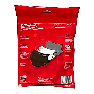Large/X-Large Black 3-Layer Reusable Performance Face Mask (3-Pack)