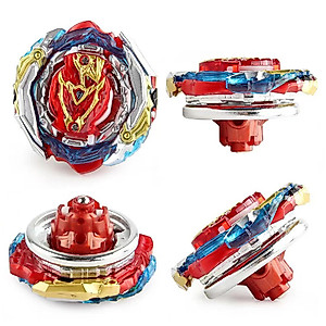 Cxdhzlx Bey Burst Blades Spinning Tops, Battle Gyro Top Set, Burst Battling Stadium, Two Way Launchers Grip Starter, Great Gifts for Kid (6 Spinning Tops/2 Launchers)