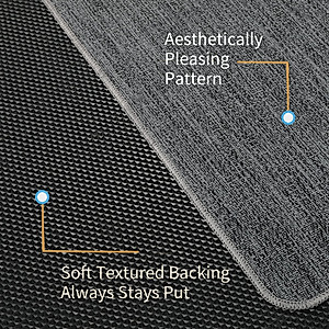 RccugmatS Chair Mat for Hardwood & Tile Floor, 36" x 48" Heavy Duty Office Chair Mat for Rolling Chairs, Anti Slip, Non-Curve, Floor Protector for Home Office, Gray