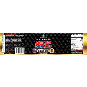 Healthergize Hemp Gummies-Great for Sleep, Joints, Relax, Calm, Muscles, Discomfort, Skin-Hemp Gummy Bears Peace and Relaxation-Variety Fruity Flavors-Natural Hemp Edibles Bears-Made in USA-90 Bears