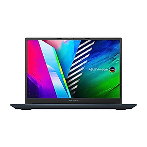 ASUS VivoBook Pro 14 OLED Slim Laptop, 14” WQXGA+ 16:10 OLED Display, AMD Ryzen 7 5800H CPU, NVIDIA GeForce RTX 3050, 16GB RAM, 1TB SSD, Windows 11 Pro, Quiet Blue, M3401QC-EB74