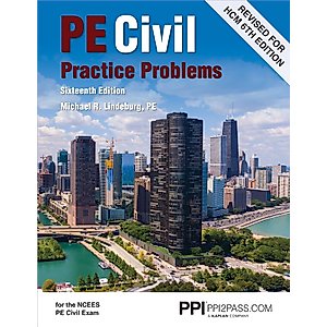 PPI PE Civil Practice Problems, 16th Edition – Comprehensive Practice for the NCEES PE Civil Exam