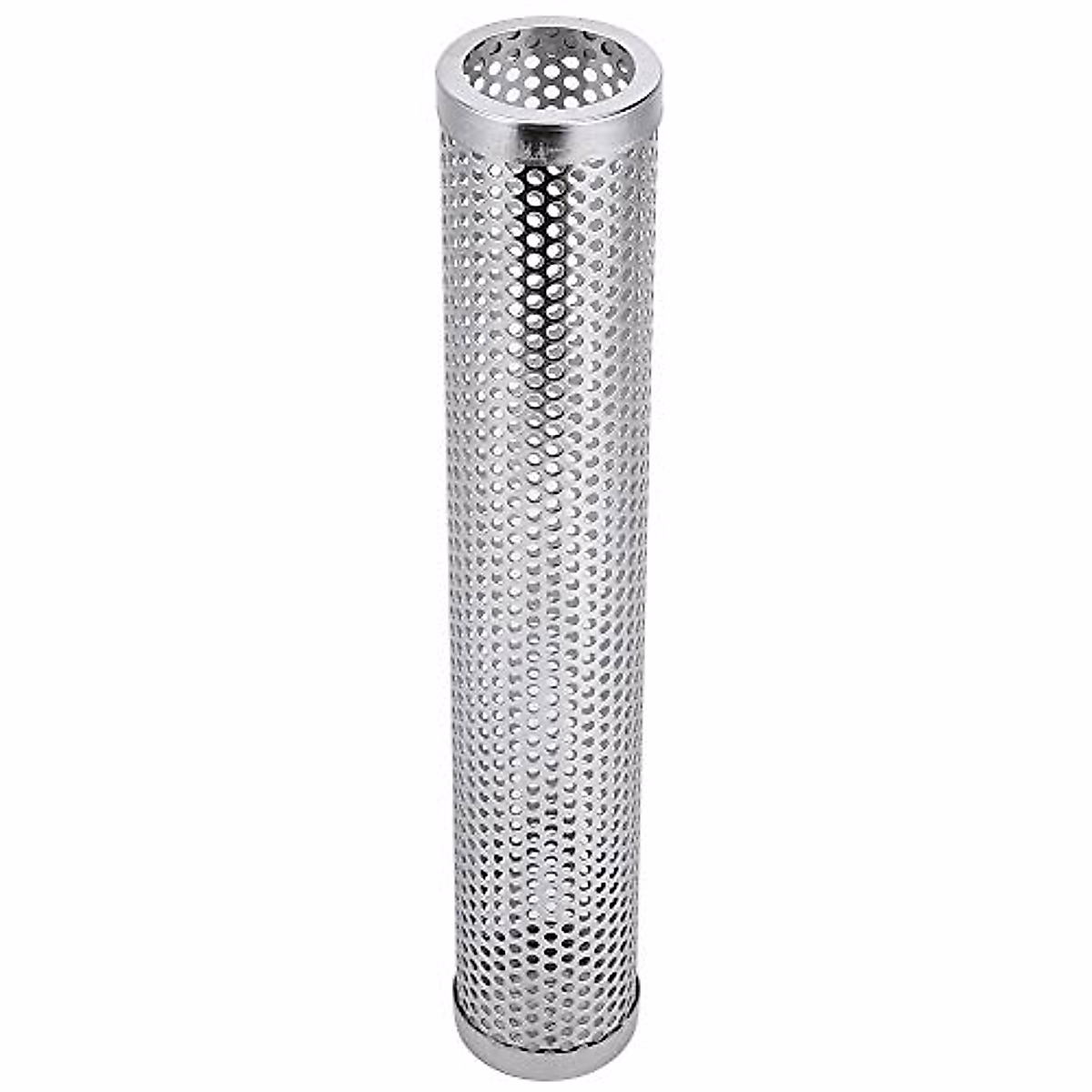 Smoker Tube, 12'' Stainless Steel Barbecue Smoke Generator BBQ Accessory for Electric Gas Charcoal Grill Smokers(Round)