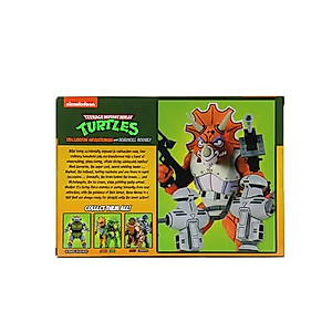 NECA Teenage Mutant Ninja Turtles Triceraton Infantryman & Roadkill Rodney 7" Scale Action Figure with Accessories